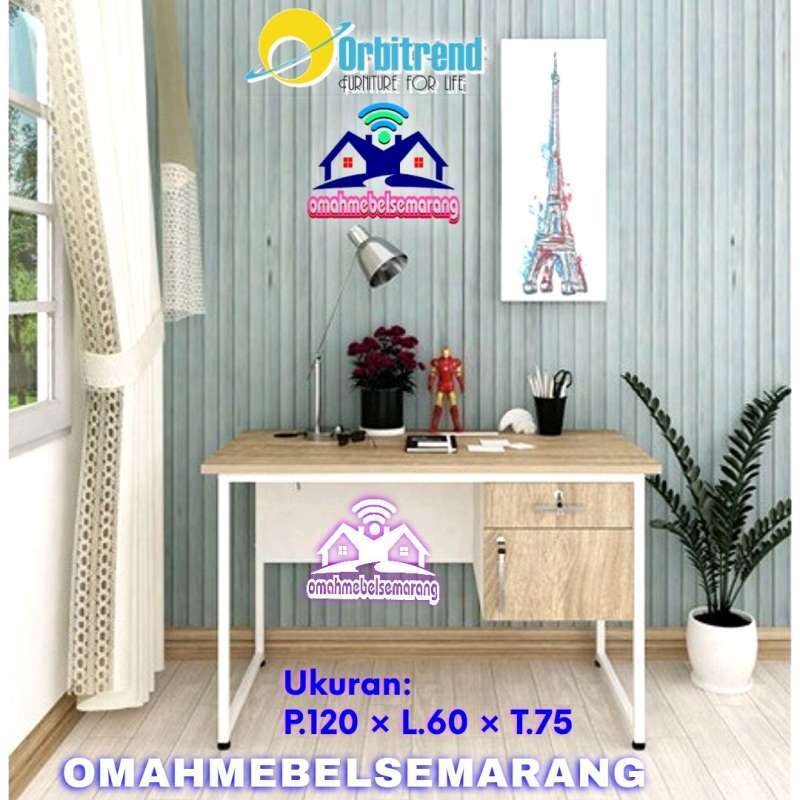 Promo Meja Kerja Kantor Kaki Besi 120 Orbitrend Mason Meja Tulis ...