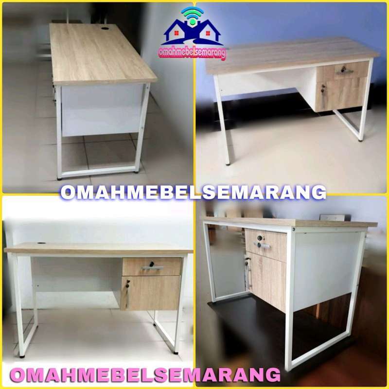 Promo Meja Kerja Kantor Kaki Besi 120 Orbitrend Mason Meja Tulis ...