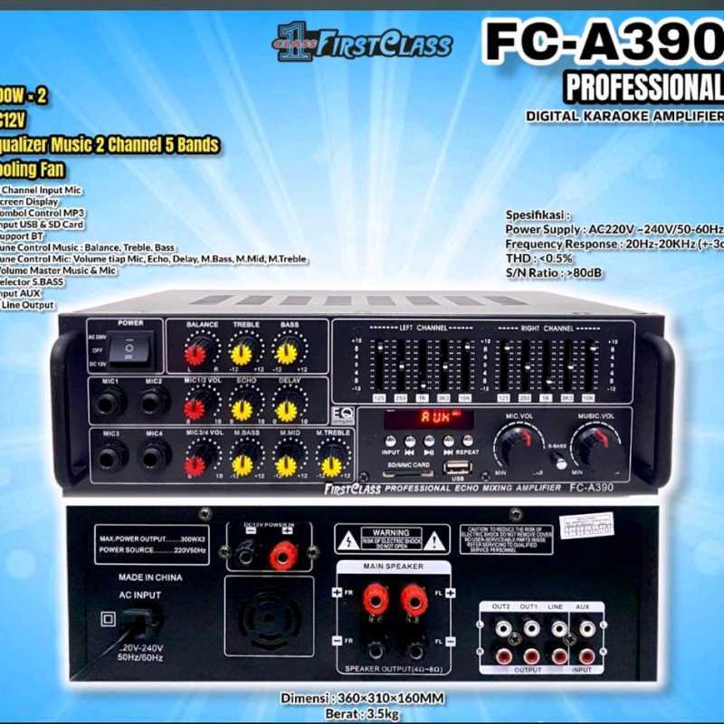Jual Amplifier First Class Fca390 Fca 390 Di Seller Serba Elektronik ...