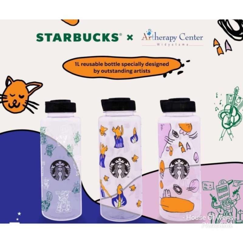 Jual Starbucks Bottle 1 Liter X Kreaby - Botol Starbucks ginal di ...