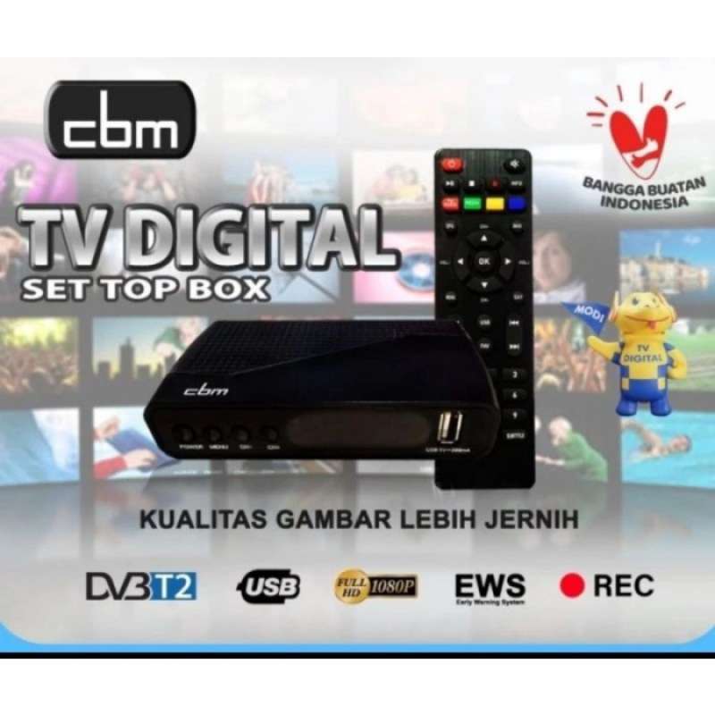 Jual Set Top Box Tv Digital Stb Dvb T2 - Stb Cbm - Stb & Usb Wifi Di ...