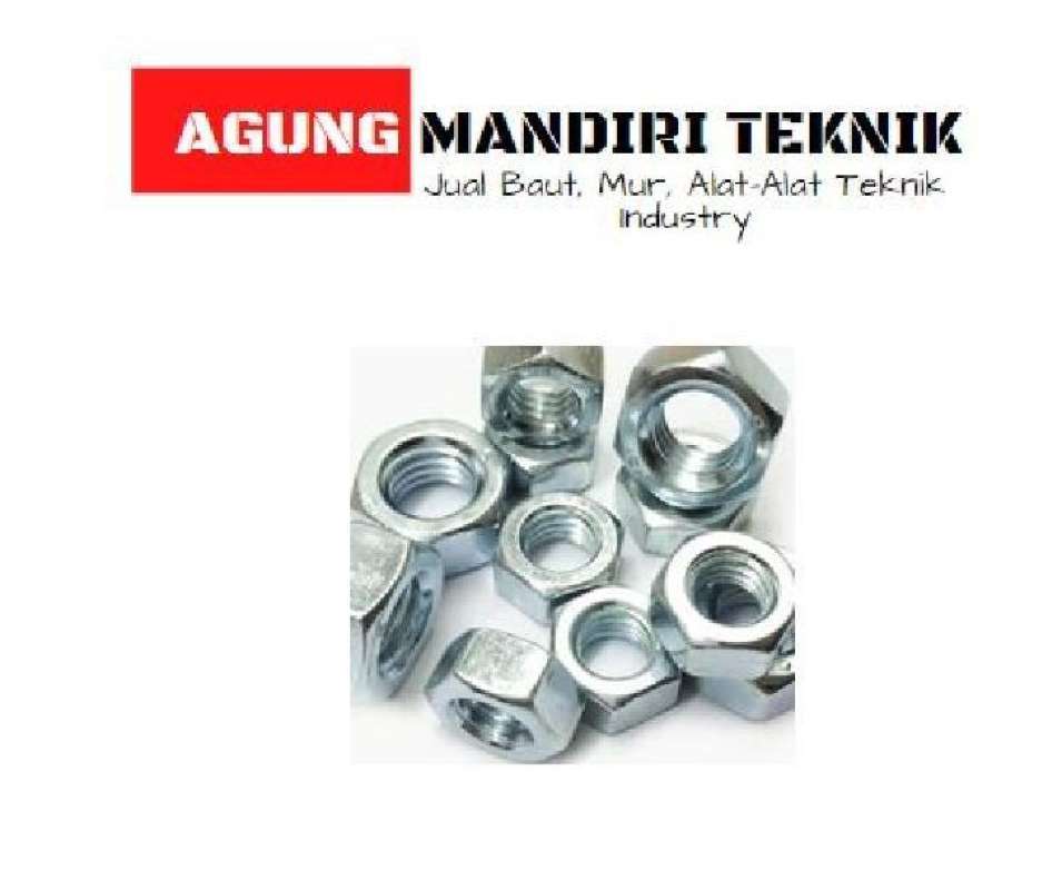 Jual Mur M24 Galvanis / Mur Hex Putih M24 / Mur Galnavis M24 Di Seller ...