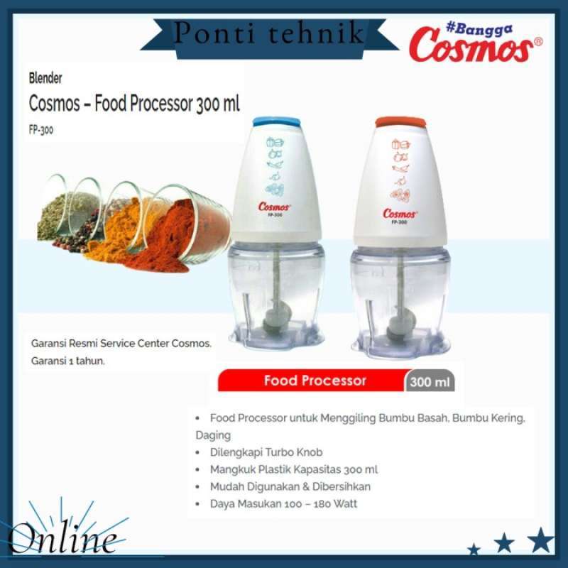 Promo BLENDER CHOOPER COSMOS PROCESSOR FP-300 Diskon 57% di Seller kezi ...