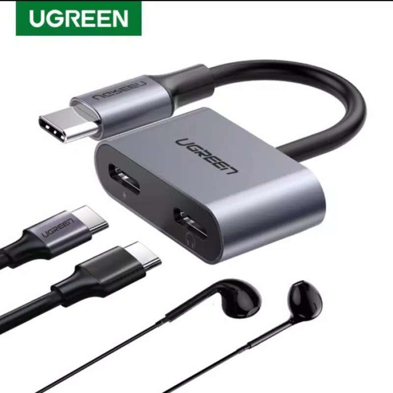 Promo Ugreen Usb C to 2 Type C - Ugreen Splitter Usb C to Audio and ...