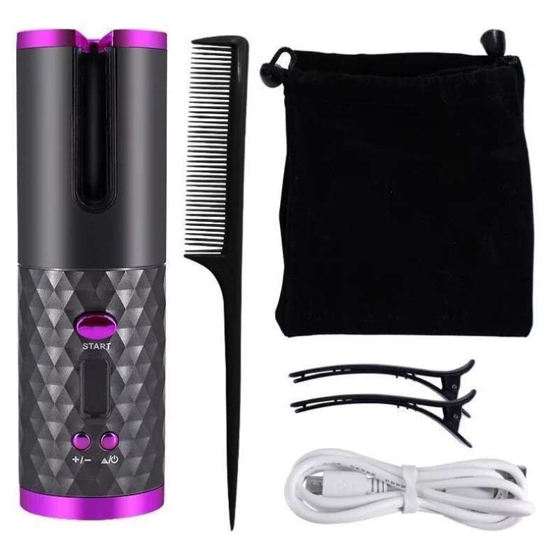 Jual Auto Curler Rechargeable Tanpa Kabel Catok Keriting Otomatis ...