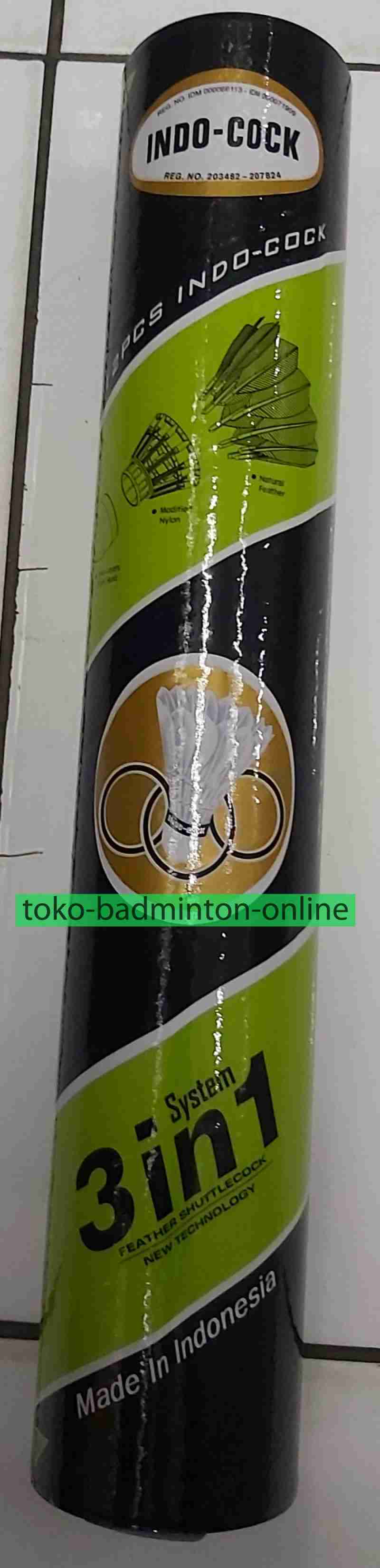 Promo SHUTTLECOCK BADMINTON INDOCOCK 3 IN 1 ATAU HIJAU 3 IN 1 BARU ...