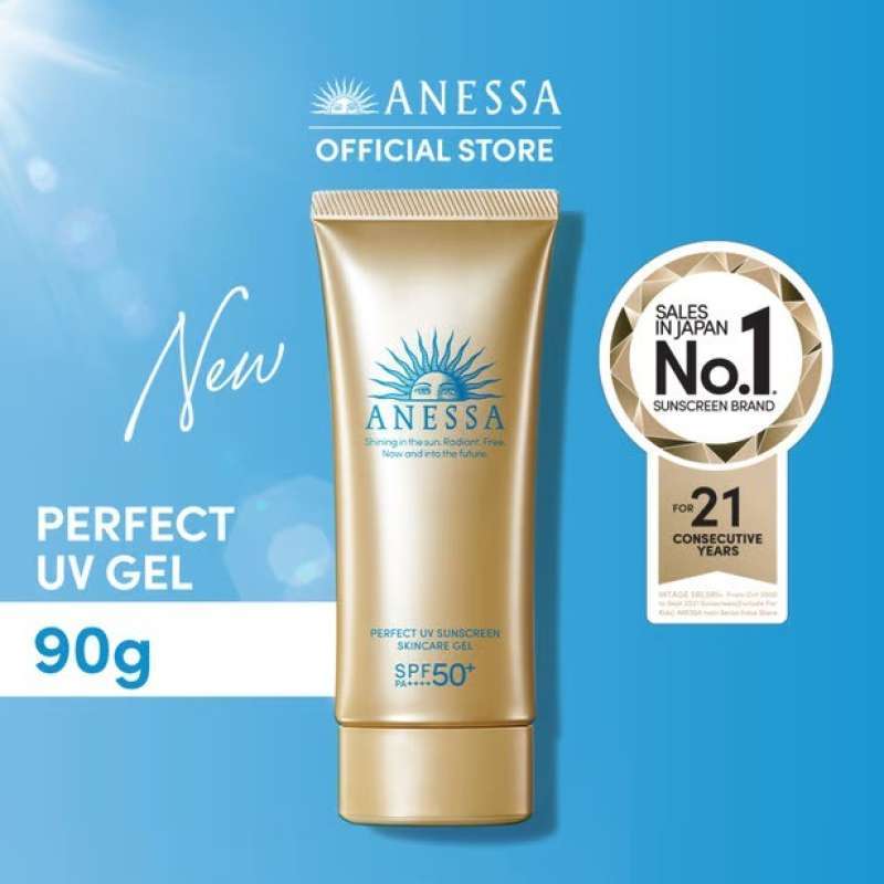 Jual ANESSA Perfect UV Sunscreen Skincare Gel SPF50 90ml di Seller ...