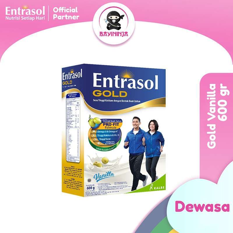 Jual Entrasol Gold Provit Vanila Susu Formula [Box/ 600 g] di Seller ...