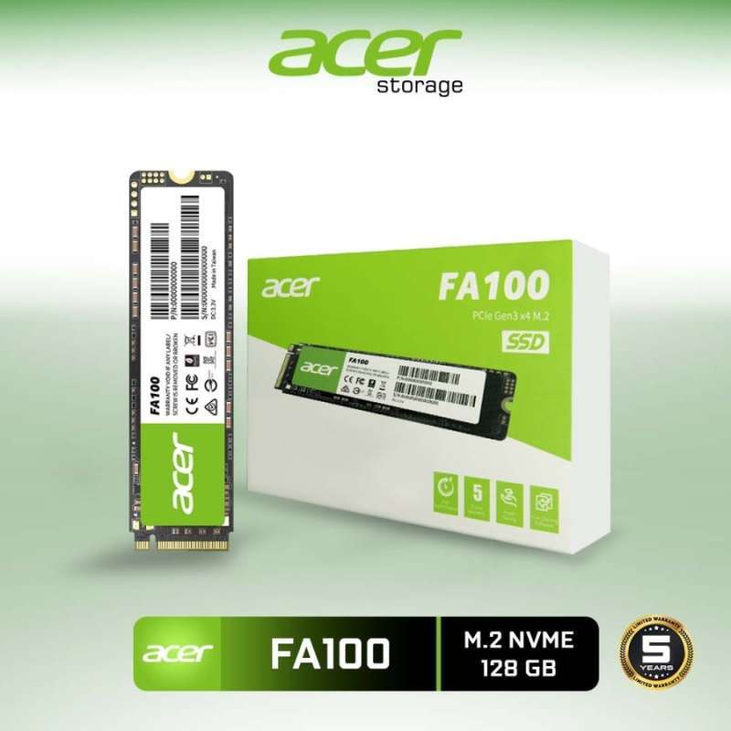 Jual SSD ACER FA100 M2 NVME 128GB RESMI di Seller rumah computindo ...