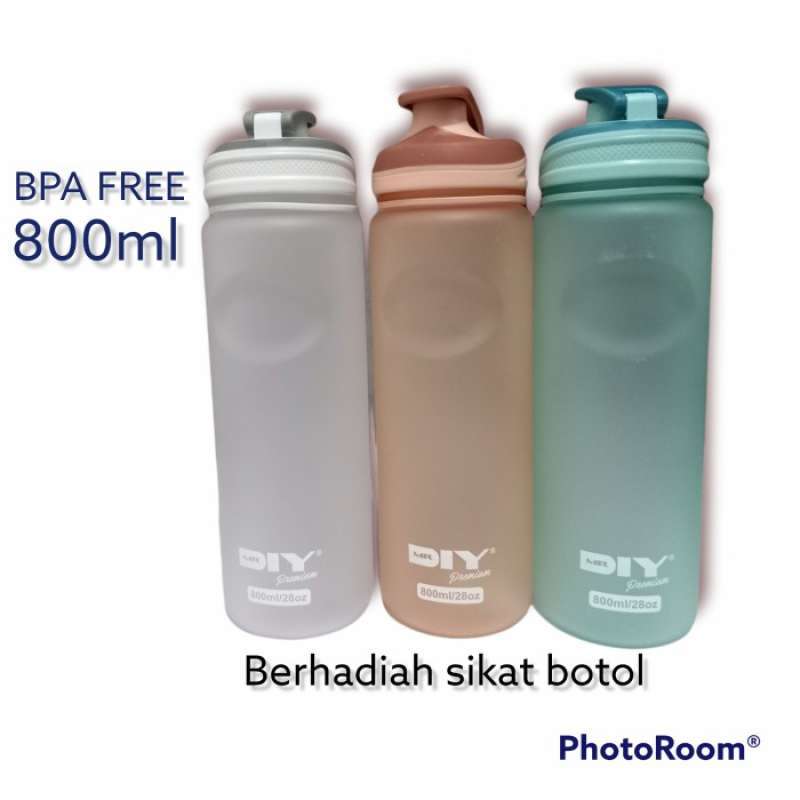 Promo Botol Air Minum 800 Ml Free Sikat Botol Diskon 20% di Seller ...