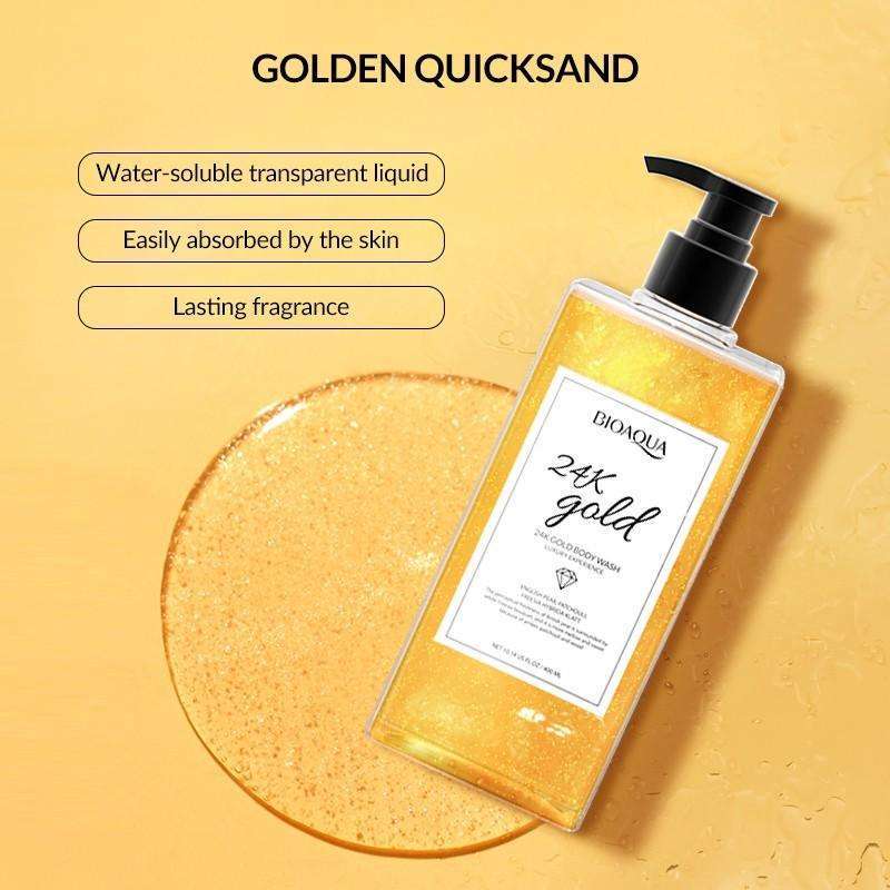 Jual Bioaqua 24k gold body wash sabun mandi brightening lembab kulit sehat - GOLD - BRIGHTEN di ...