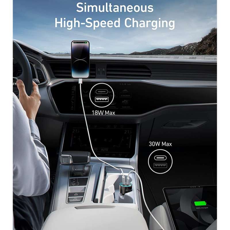 Jual Charger Mobil Anker Usb A & C Pd 49,5w Powerdrive Speed+ 2 Port ...