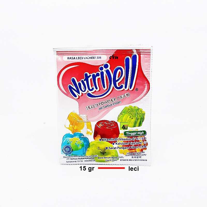 Jual Nutrijell Jeli Serbuk Instan Rasa LECI [1 sachet/15 gr] di Seller ...