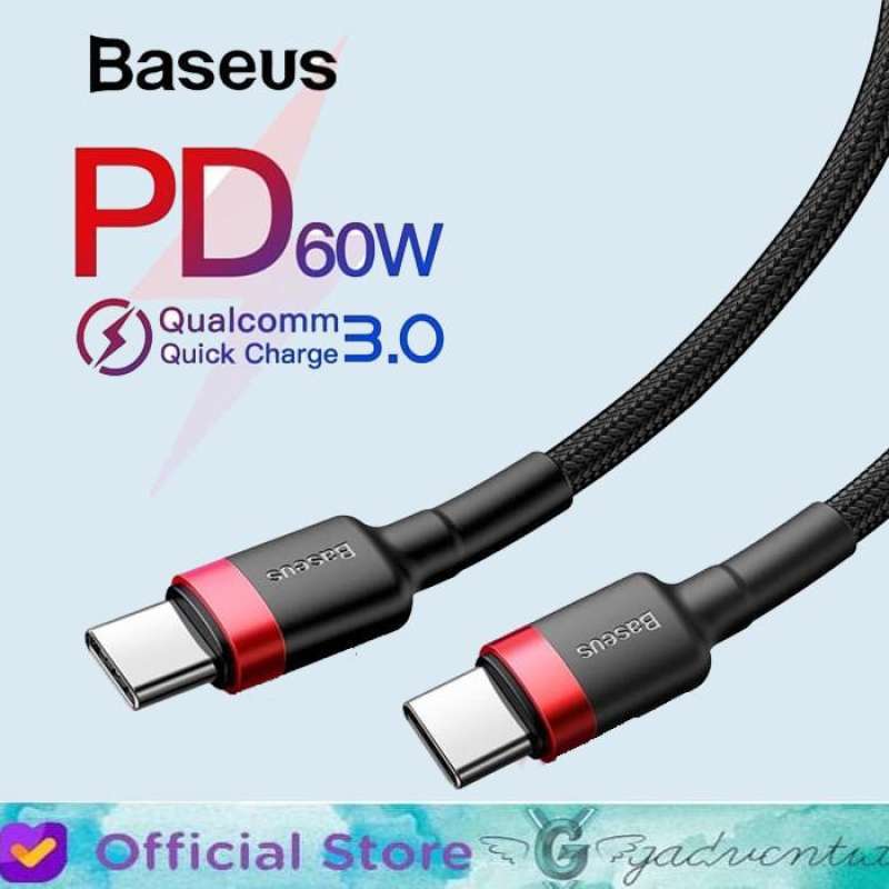 Jual Baseus Cafule Cable Type C To Type C Pd 2 0 60w Qc 3 0 Kabel Data Hitam Di Seller