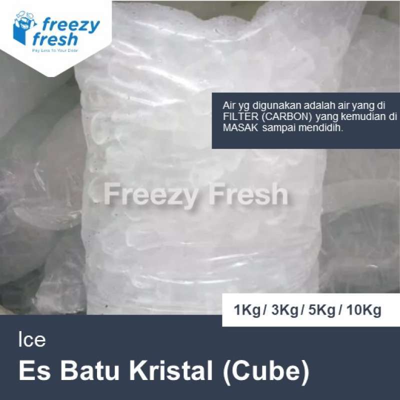 Jual Es Batu Kristal (cube) - Ice [5 Kg] Di Seller Freezy Fresh - Depok ...