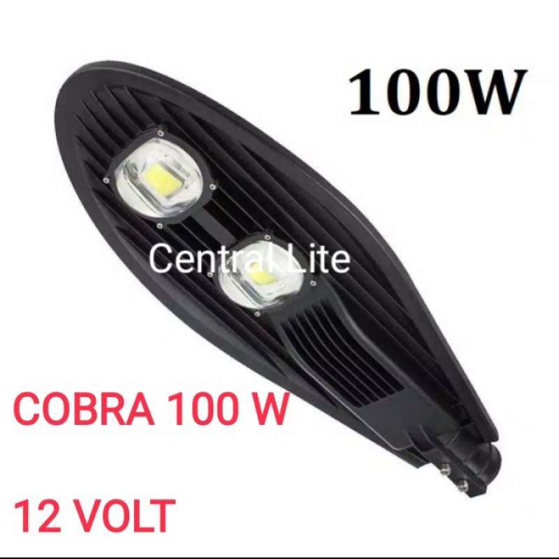 Jual Lampu Jalan Pju Cobra 12v 100w Kap Jalan 50 Watt 12 Volt Aki