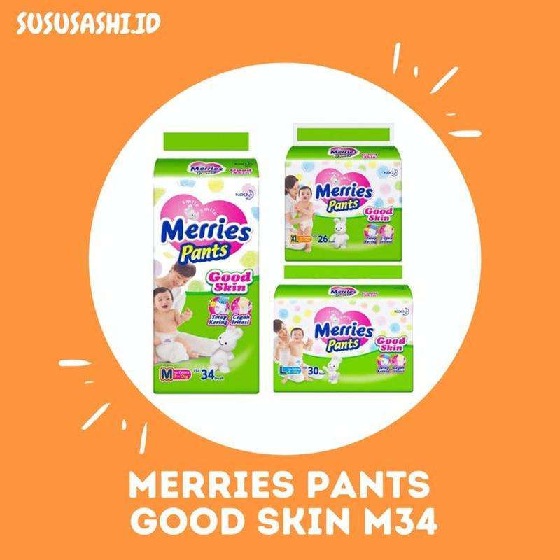 Promo Merries Pants Good Skin [m/ 34 Pcs] Diskon 10% Di Seller Toko ...