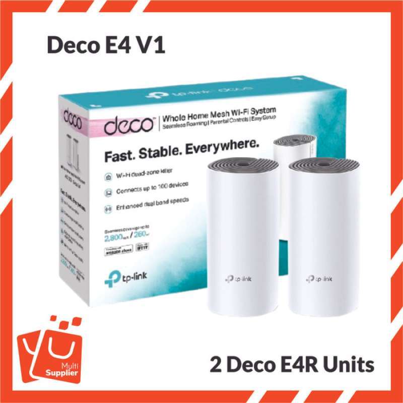 Jual Tp-Link Deco E4 Ac1200 Mesh Wifi Router Whole Home Wi-Fi System ...