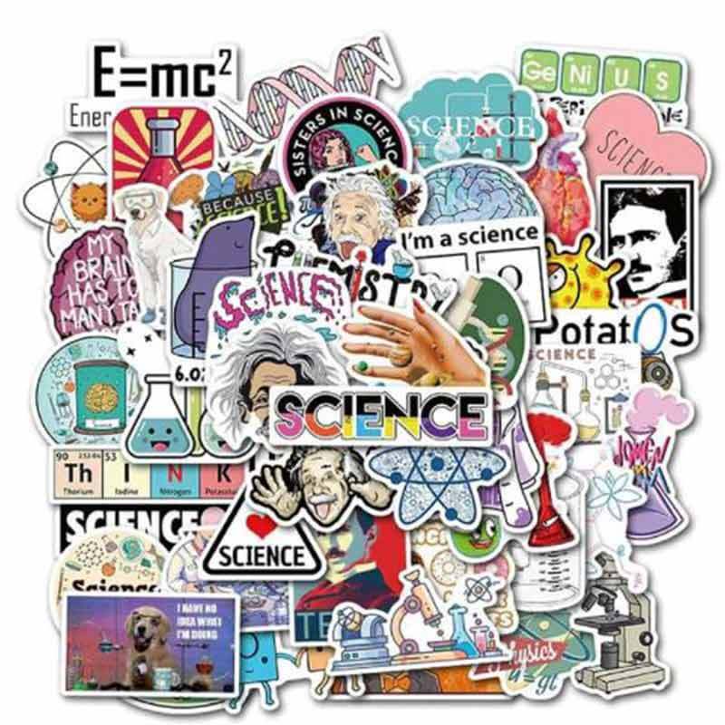 Jual BOOK MANIA Sticker Science School Einstein Smart [50 Pcs] di ...