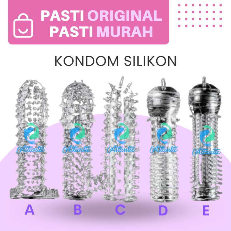 Promo Kondom Silikon Bergerigi Bisa Dicuci Reusable Silicone Condom