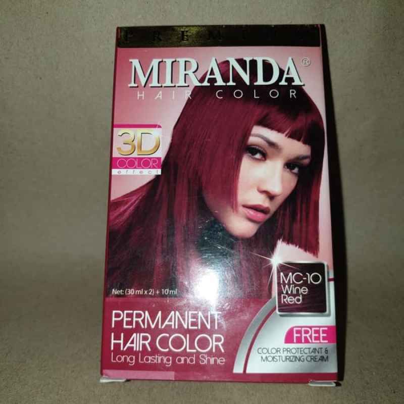 Jual Miranda Hair Color - Permanent Hair Color MC - 10 Wine Red = 30 mL ...