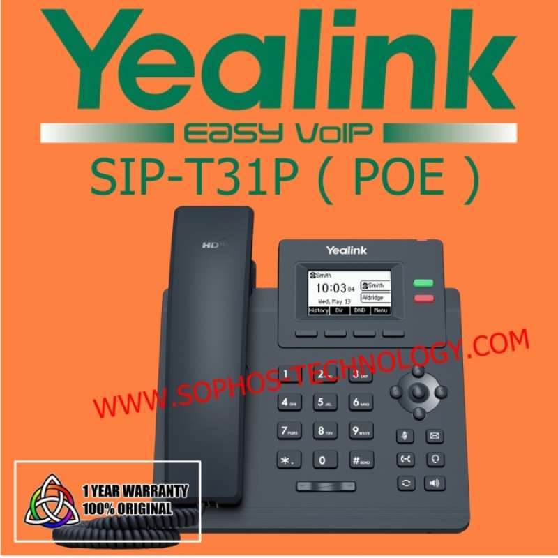 Jual Ip Phone Yealink Sip-T31P - Entry Level Ip Phone Poe di Seller Erazel Storee - Kota Jakarta ...