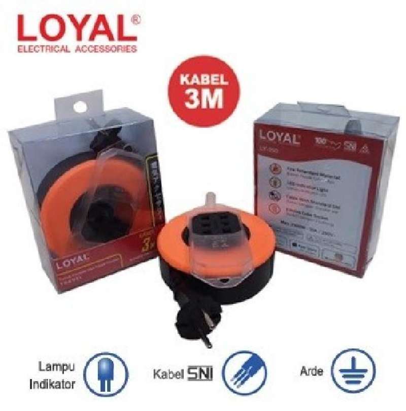 Jual Loyal Ly-150 Mini Kabel Rol Roll Travel Colokan Listrik 3 Lubang ...