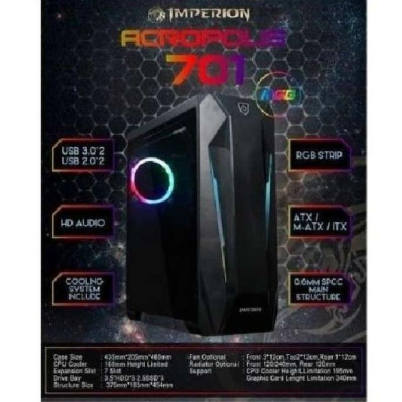 Jual Imperion Pc Case Acropolis 701 Casing Komputer Gaming Di Seller ...