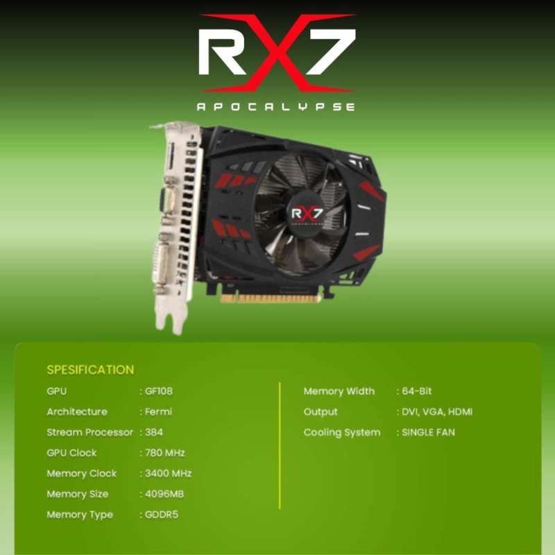 Jual Vga Rx7 Gt 730 4gb Gddr5 64 Bit Di Seller Rumah Computindo - Rumah ...