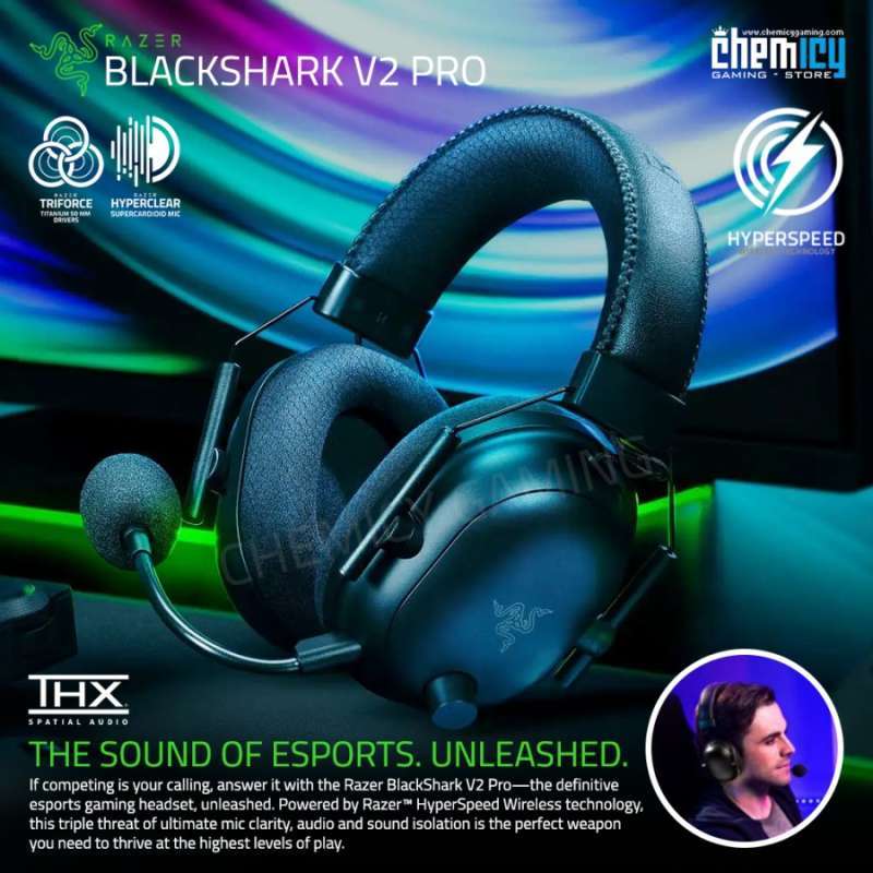 Jual Razer Blackshark V2 Pro Wireless Thx 7.1 Surround Sound Gaming Headset Di Seller Chemicy ...