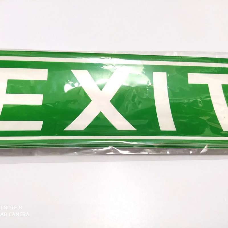 Jual SIGN LABEL STICKER JALUR EVAKUASI KIRI KANAN - Exit - Sticker di ...
