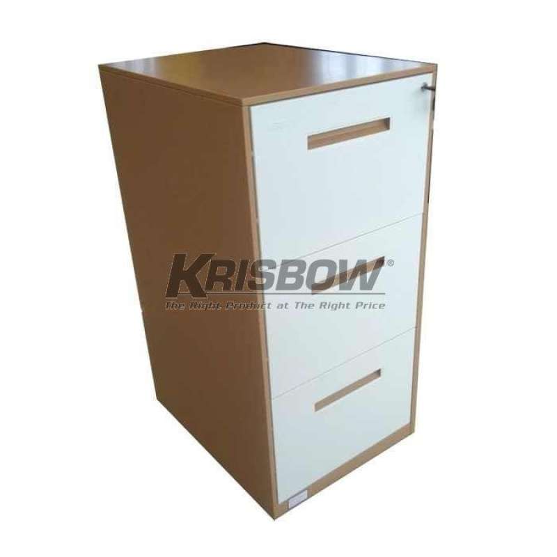 Jual Krisbow File Cabinet 3 Drawer Brown Beige Item #10342615 Di Seller ...