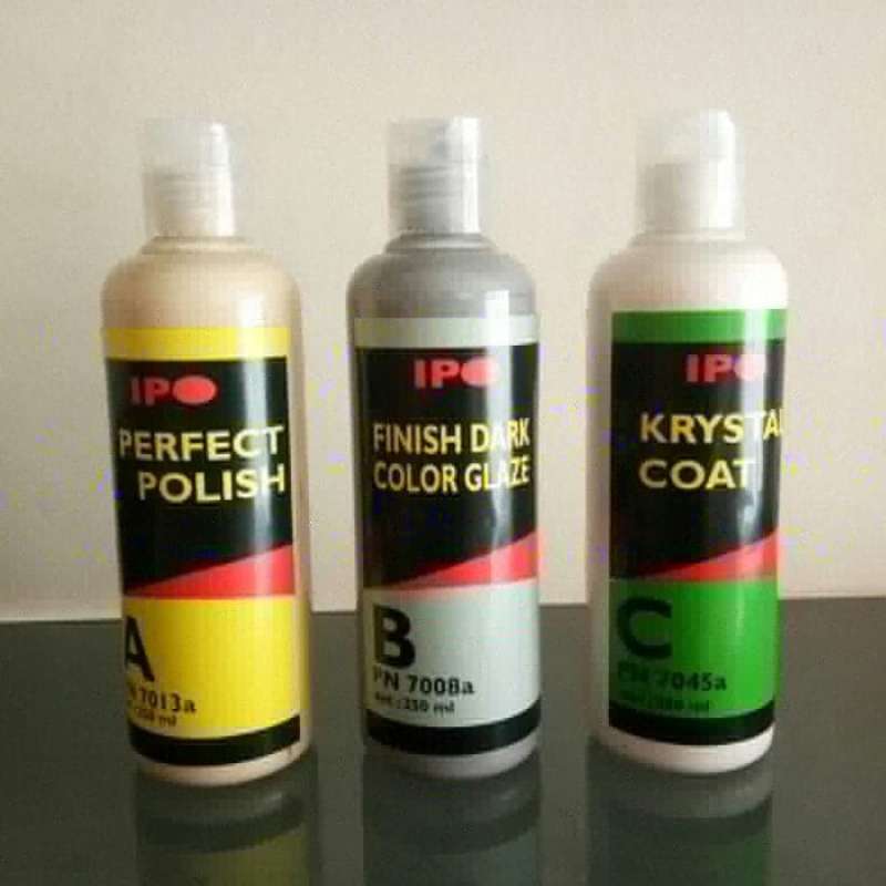 Promo Obat Poles - Ipo Compound , Glazing , Wax (Step 1 2 3) 250Ml ...