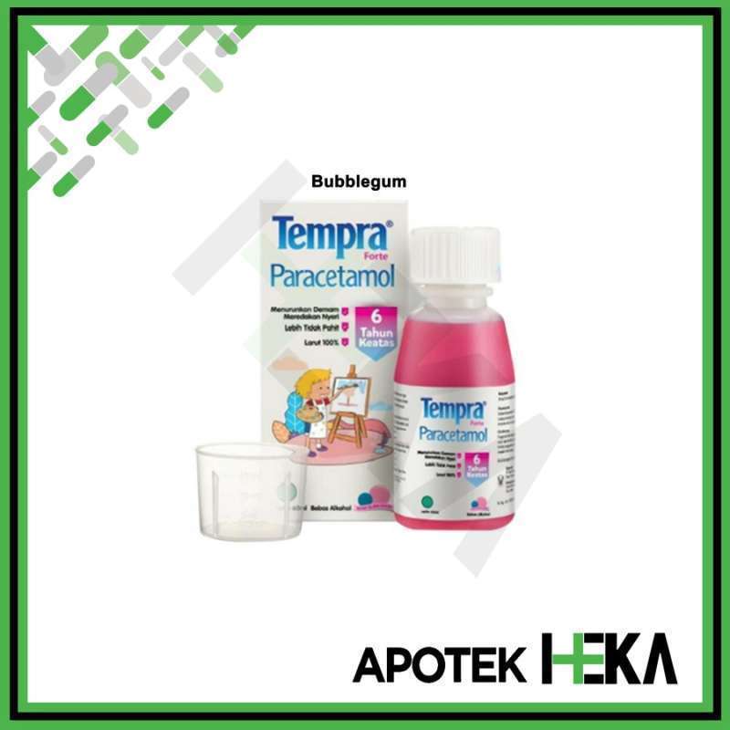 Jual Tempra Syrup Forte Sirup Demam Anak 60 ml Orange / Bubblegum di ...