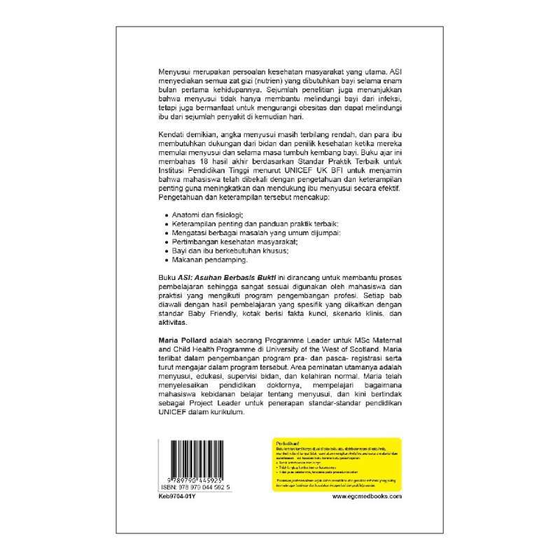 Jual Egc Asi Asuhan Berbasis Bukti By Maria Pollard Buku Referensi Di ...