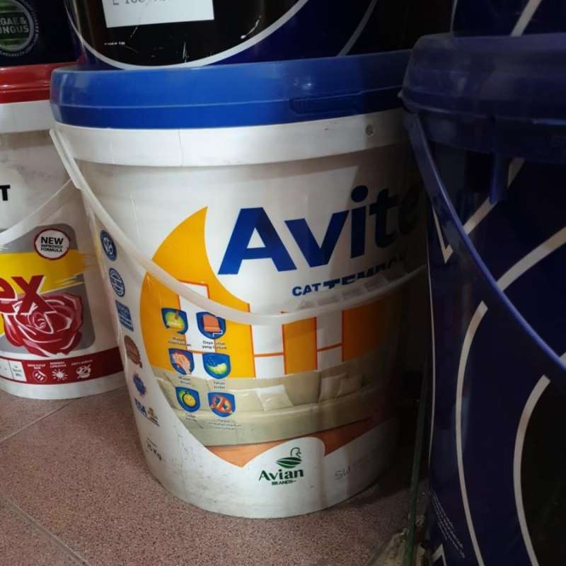 Jual Cat Tembok Avitex Interior Super White kemasan 25kg di Seller Jaya ...