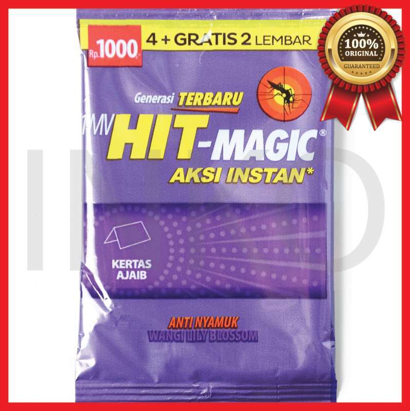 Jual HIT MAGIC AKSI INSTAN KERTAS NYAMUK LILY BLOSSOM 1MV 6PCS di ...