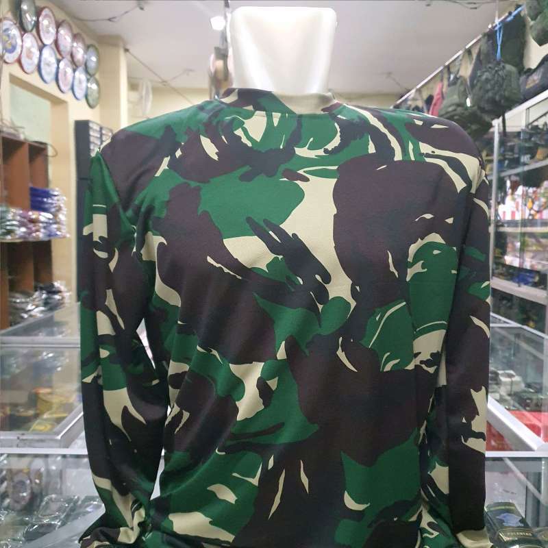 Jual Kaos panjang Loreng Malvinas Drifit | Kaos drifit lengan panjang | Kaos malvinas drifit ...