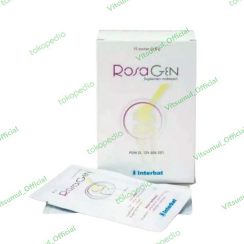 Jual Rosagen 15 Sachet Suplemen Gangguan Otot Dan Tulang Di Seller ...