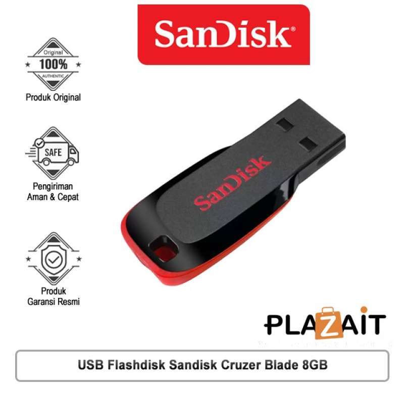 Jual USB Flashdisk Sandisk Cruzer Blade 8GB di Seller PT. Primajaya ...