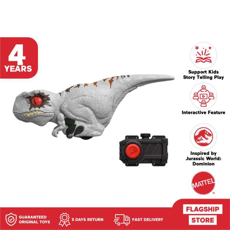 Jual Jurassic World Uncaged Click Tracker Atrociraptor Grey - Mainan ...