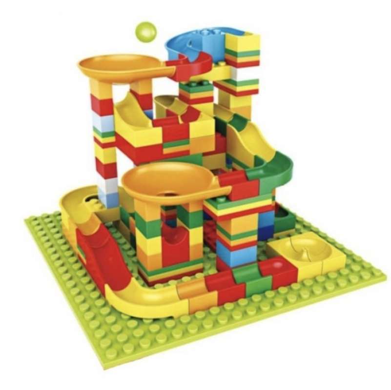 Promo Lego Marble Race Sliding Ball Building Block Kids Activity Motori ...