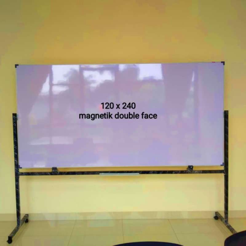 Promo Whiteboard Papan Tulis Double Face 120 X 240 Cm Diskon 16% di ...
