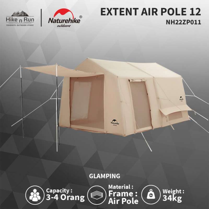 Jual Tenda Camping Naturehike NH22ZP011 Extend Air Pole 12 X Glamping ...
