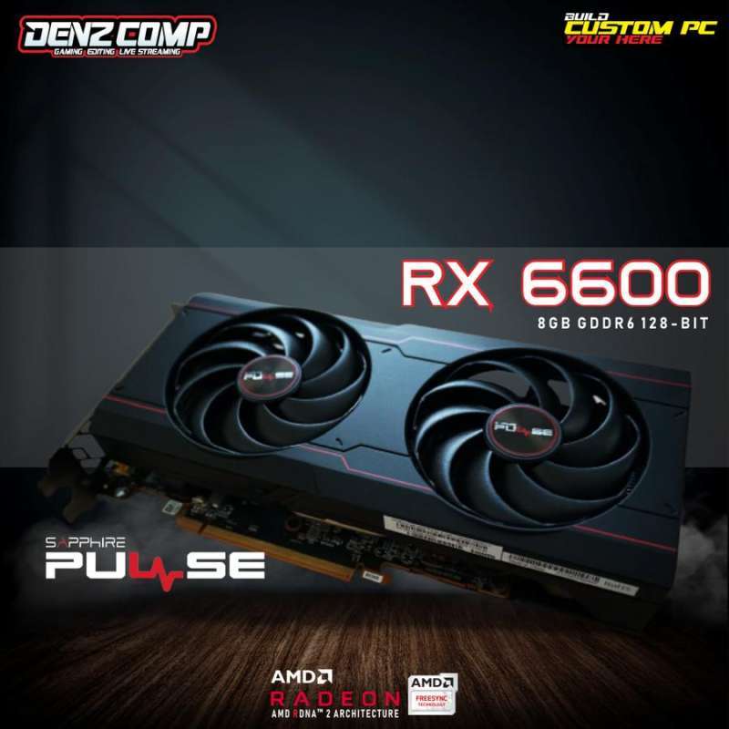 Jual Vga Sapphire Rx 6600 Pulse 8gb Gddr6 128-bit | Rx6600 Di Seller ...