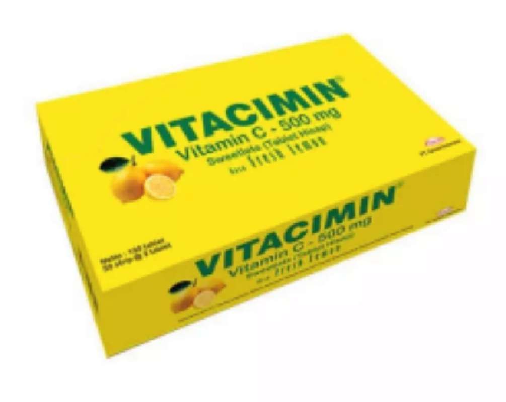 Jual VITACIMIN Vitamin C 500mg Rasa Fresh Lemon 1 Box 50 Strips Isi 100 ...