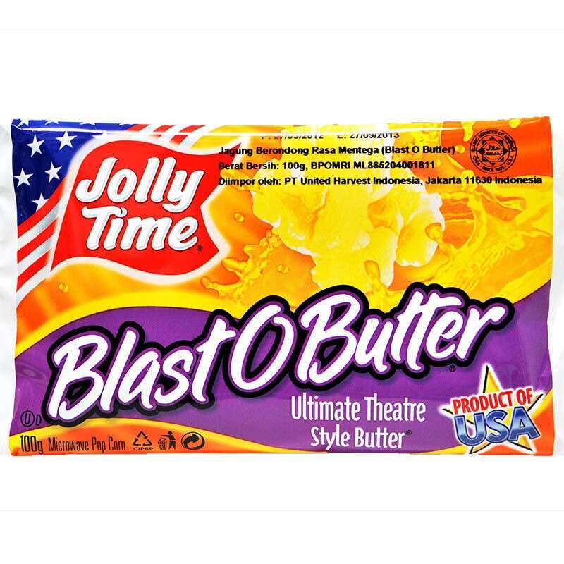 Jual Jolly Time Blast O Butter Popcorn (100gr) Jollytime Popcorn di ...