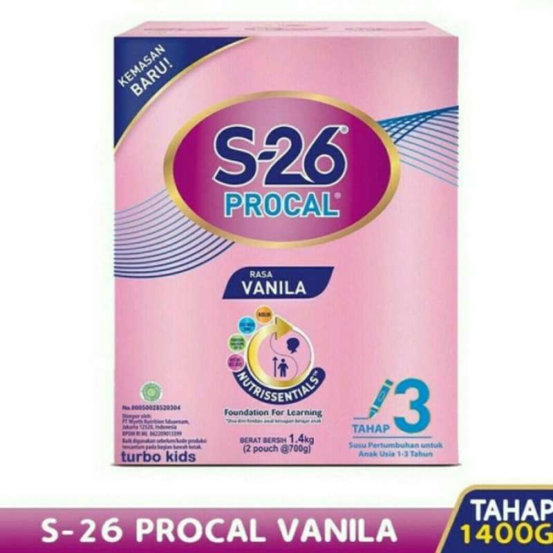 Jual Susu S26 Procal Tahap 3 1400Gram Rasa Vanilla Usia 1-3 Tahun Box di Seller HONEY SWEETY ...