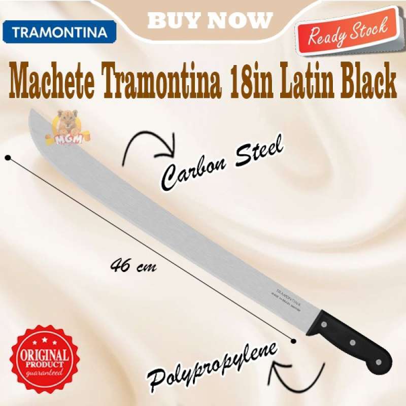 Promo Made in Brazil HITAM Tramontina parang 46cm Bush Machete 18in ...