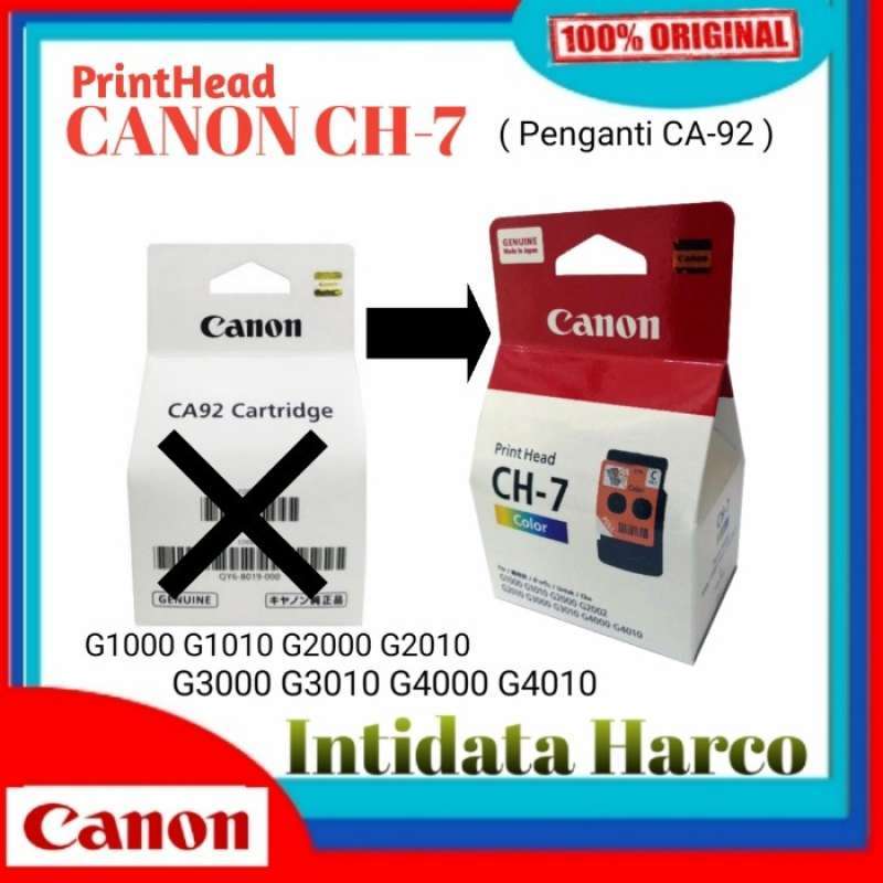 Promo CANON PRINTHEAD CH-7 COLOR CH7 G1010 G2000 G2010 G3000 G3010 ...
